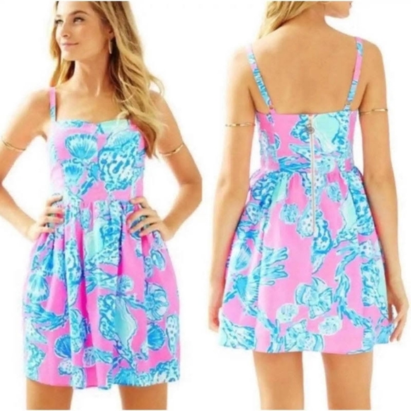 Lilly Pulitzer | Dresses | Lilly Pulitzer Ardleigh Pink Pout Dress Sz 2 ...